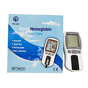 Hemoglobin Meter Hemoglobin Test Meter Hemoglobin Test Kit Hemoglobin Analyzer + 25 Strips