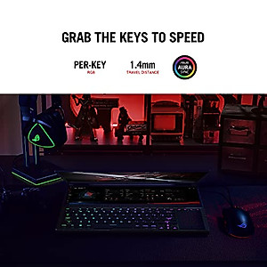 ASUS ROG Zephyrus Duo SE 15 Gaming Laptop, 15.6” 300Hz FHD IPS Type Display, NVIDIA GeForce RTX 3080, AMD Ryzen 9 5900HX, 32GB DDR4, 1TB PCIe SSD, Per-Key RGB Keyboard, Windows 10 Pro, GX551QS-XS98