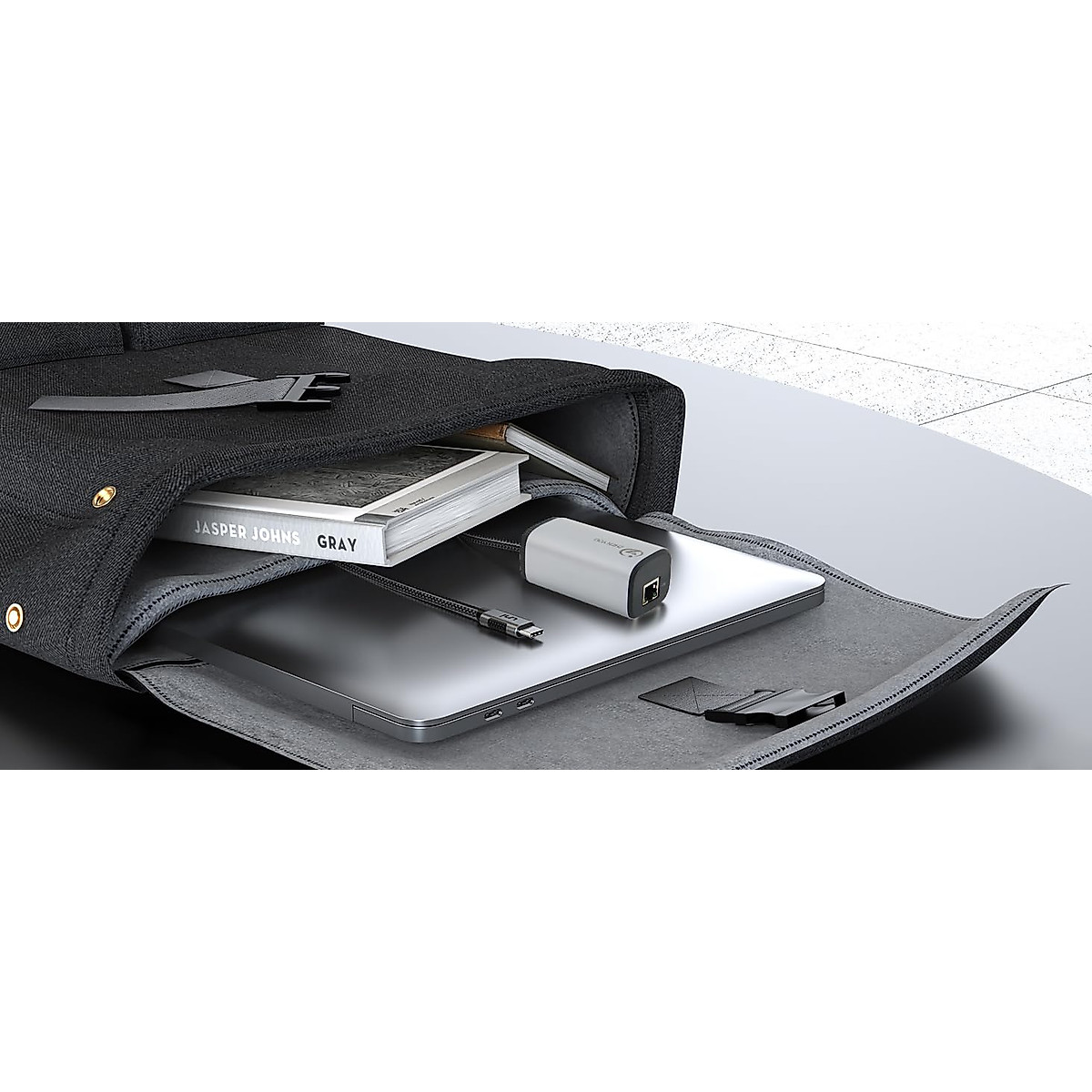 NP Type-C to Gigabit PoE Converter, POE Ethernet Adapter gigabit RJ45 to Type C 1000Mbps Converter