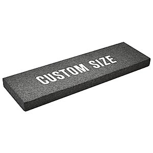 Azincoer Custom Size Bench Cushion, Bay Window Seat Cushion, Thick Upholstery Foam Long Chair Cushion Sofa Pads Outdoor/Indoor Patio Furniture (Color : Dark gray, Size : Custom Size)