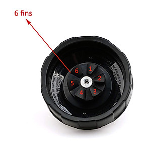 Joystar 6 FINS Gear Extractor Blades Assembly Works with nutri ninja models: Nutri NinjaProBL450-70/BL456-70/BL451-70/BL454-70 Nutri Ninja Auto-iQ BL480-70/BL480D-70/BL481-70/BL482-70/BL490-70