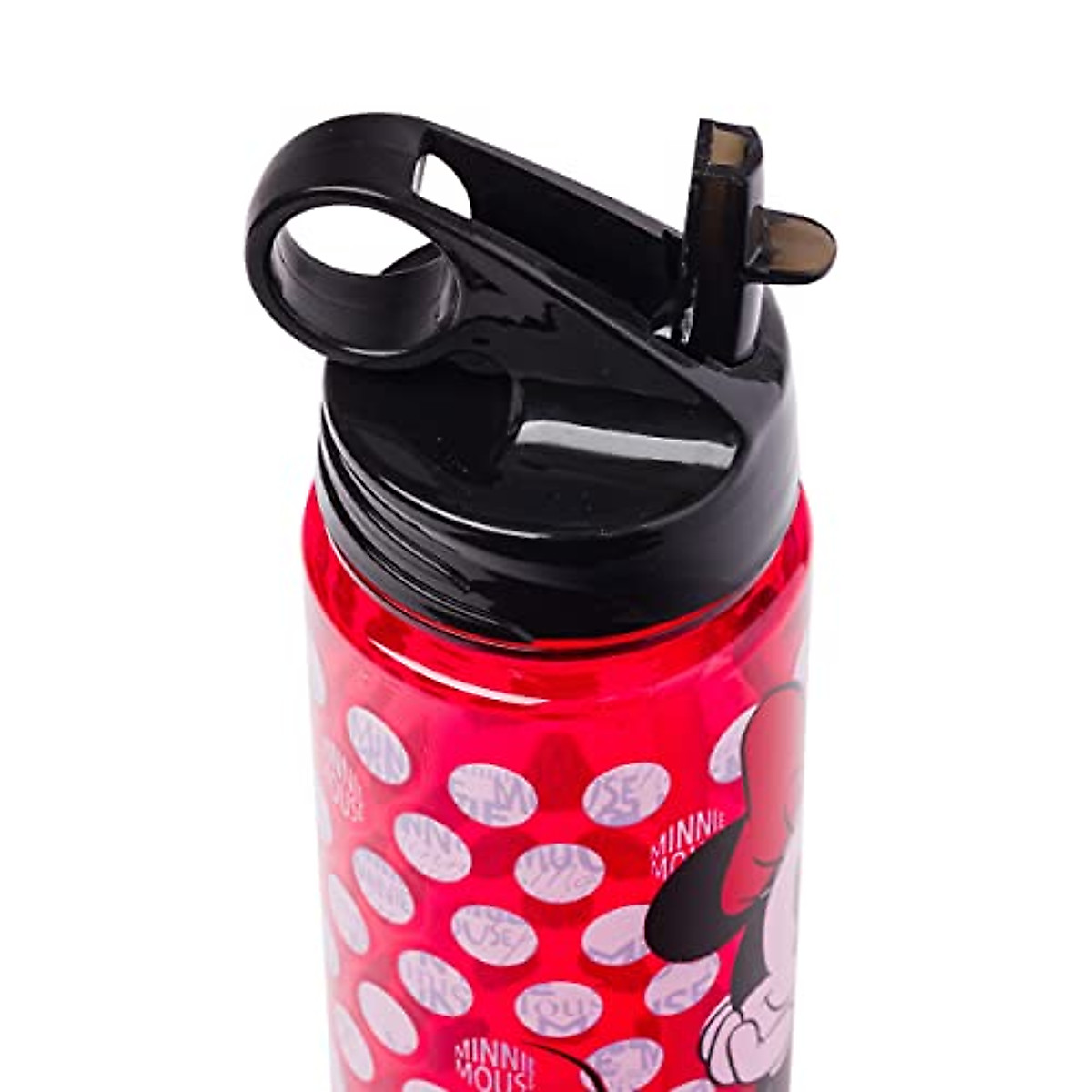 Silver Buffalo Disney's Minnie Mouse Polka Dots Tritan Water Bottle, 20 Ounces, 1 Count (Pack of 1)