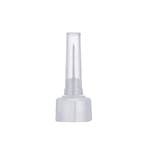 Disposable 0.3 & 0.5ml Empty Ampoule Nozzle -Non Invasive- Disposable Accessories Parts - without Hydrating Hyaluronic Acid Filler (10pcs 0.3ml Empty Ampoule Nozzle + 1 pc Adapter)