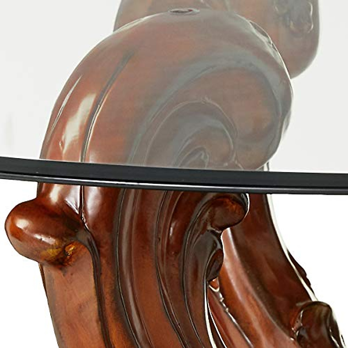 ACME Dresden Dining Table w/Pedestal - - Cherry Oak