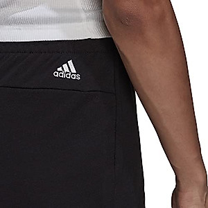 adidas Women's Essentials Slim Logo Shorts, Core Black/White, Medium