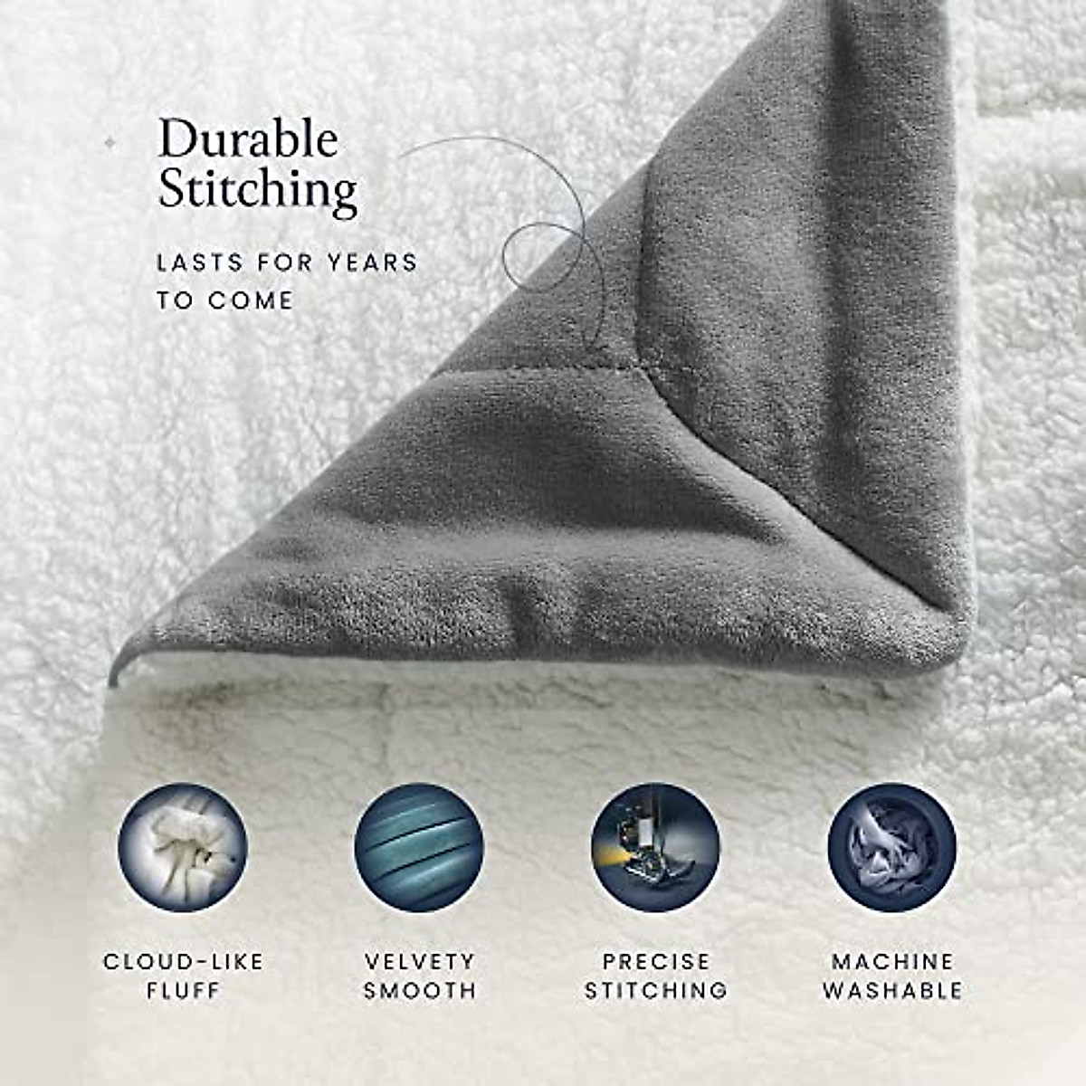 BELADOR Throw Blanket - Fleece Blankets Twin Size 60"x80" - Soft Blanket With Sherpa Reverse Fluff- Travel Blanket For Bed, Anti-Static Blankets & Throws- Lightweight Blanket, Cozy Fuzzy Couch Blanket