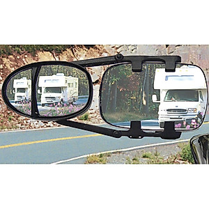 Prime Products 30-0083 XLR Dual Head Ratchet Series Clip-On Tow Mirror