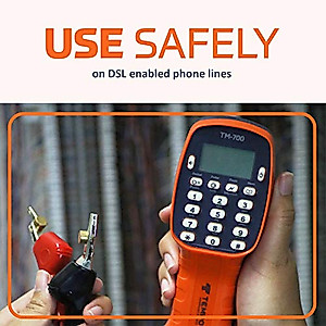 Tempo Communications TM-700 Butt Set/Lineman Telephone Test Set with LCD Display - Professional Grade (Latest Model)
