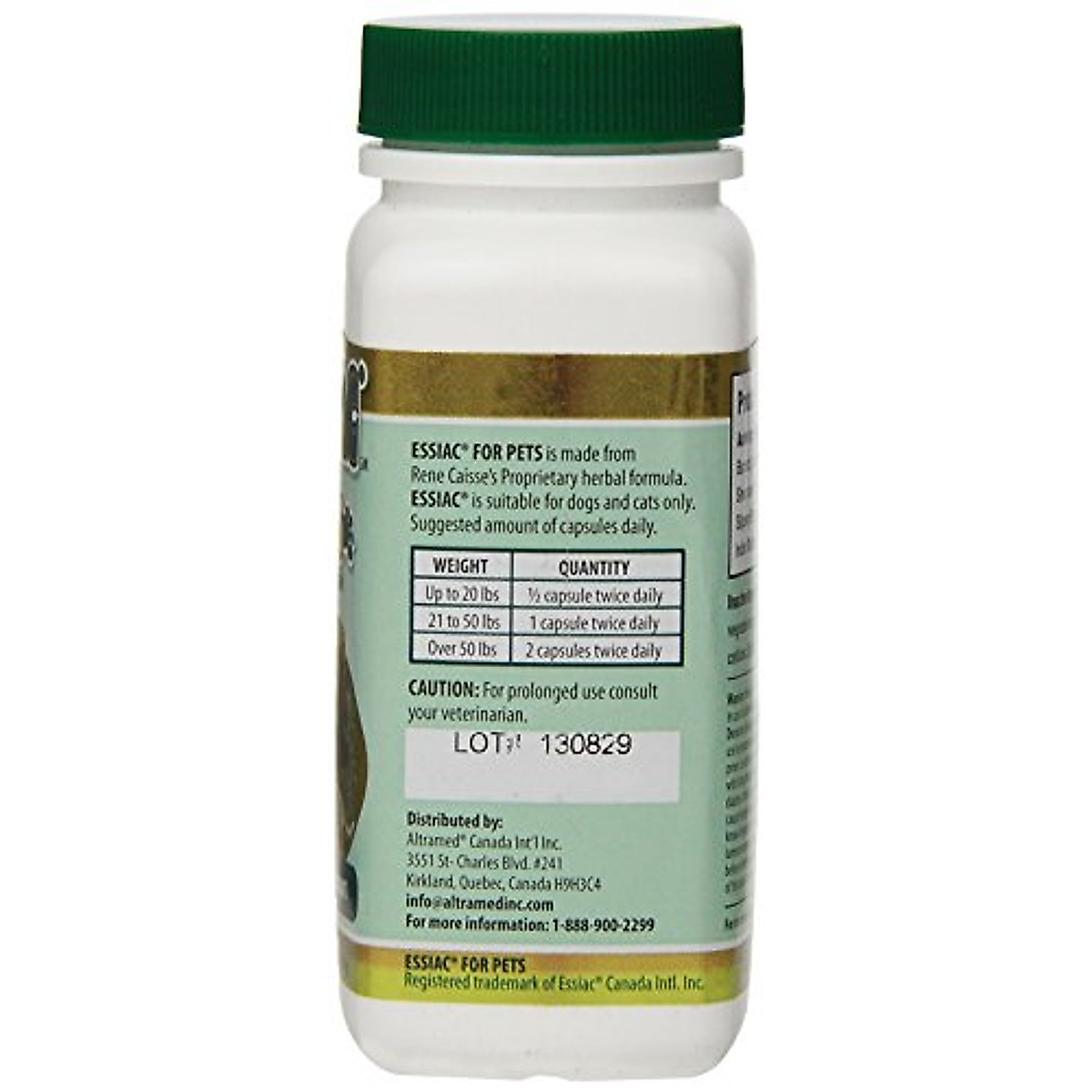 Essiac International Herbal Supplement for Pets, 60 Capsules