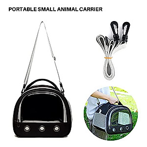 Small Pet Carrier Bag with Mat Guinea Pig Travel Carrier with Strap Portable Breathable Rabbit Carrier Outdoor Pet Bag for Ferret Bunny Hedgehog Guinea Pig(10" L x 10" W x 12" H)