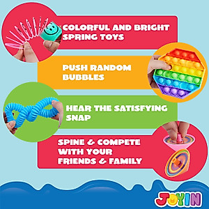 JOYIN Party Favors for Kids, Fidget Toys Bulk, Goodie Bags Stuffers for Kids Birthday Party, Classroom Prizes, Treasure Box Toys for Boys and Girls(400 TRUE Quality Items)