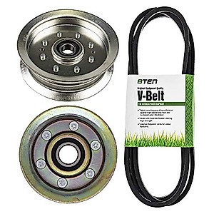 8TEN Deck Idler Belt Kit for John Deere GX20072 L108 L111 L118 D100 D125 L100 LA110 LA105 115 LA115 Z225 LA120 D130 L110