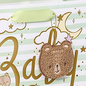 Papyrus 8.5" Medium Gift Bag (Celestial Baby Bears) for Baby Showers and All Occasions (1 Bag)