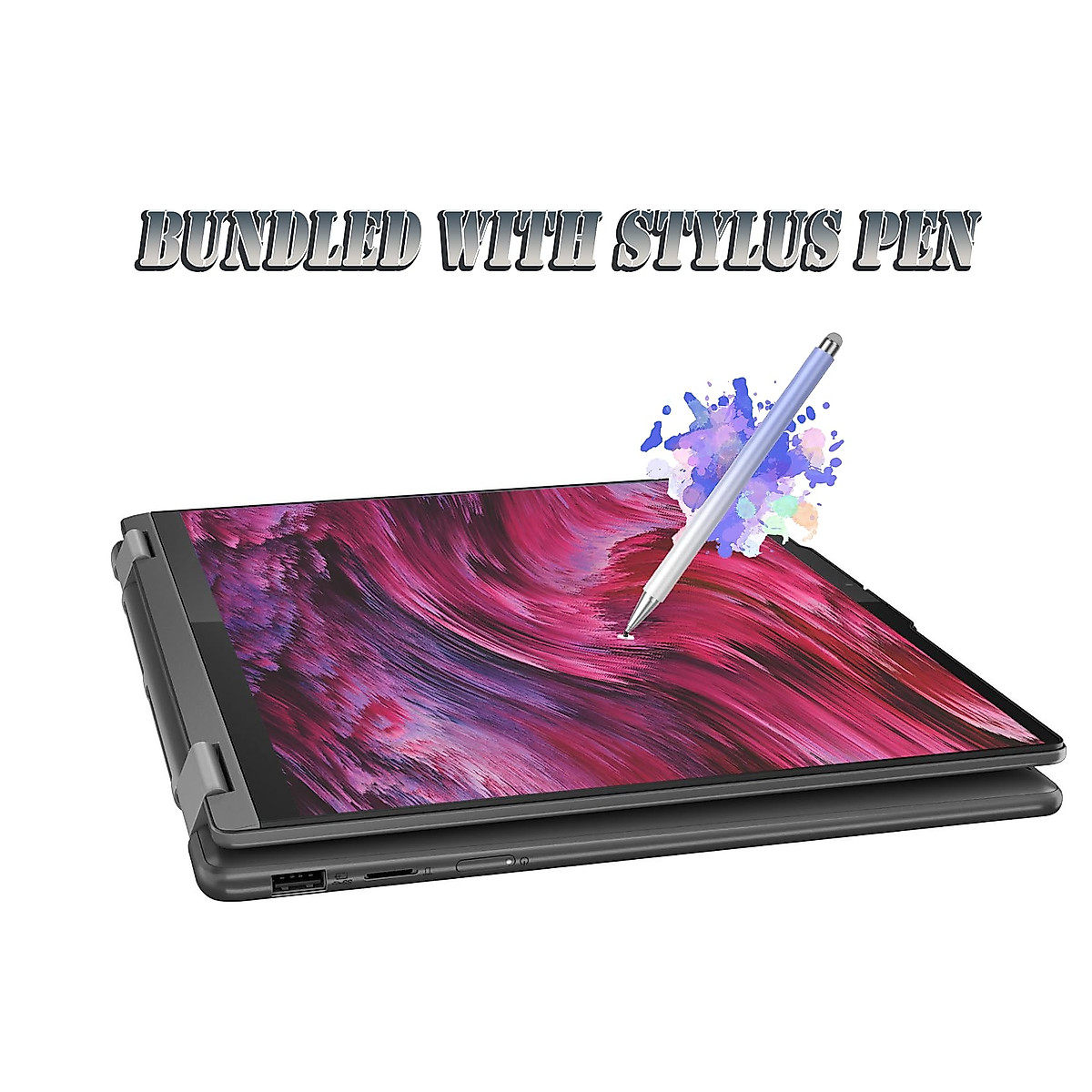 Lenovo Yoga 7i 2-in-1 14" 2.2K 16:10 Touchscreen 0.69" Slim Laptop Intel Evo 10-Core i7-1355U 2 x Thunderbolt Wi-Fi 6 Long Battery Life - 12H Win11Pro W/Stylus Pen (16GB RAM | 512GB PCIe SSD)