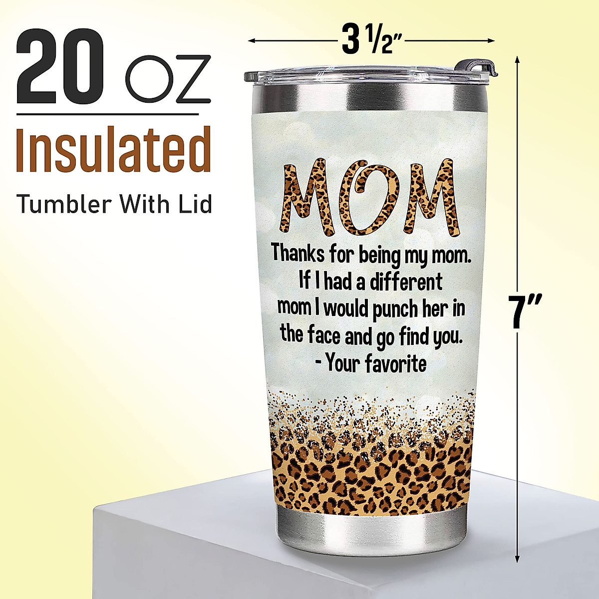 Christmas Gifts for Mom from Daughter, Son - Mom Gifts for Christmas, Mom Christmas Gifts - Mom Birthday Gifts, Birthday Gifts for Mom - Mother Gifts, New Mom Gifts for Women, Mom Tumbler 20Oz