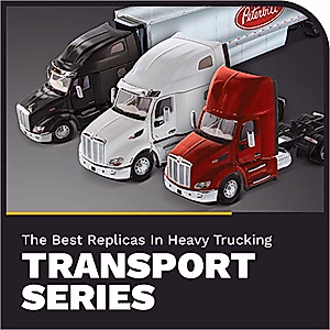 Diecast Masters Peterbilt Model 579 Ultraloft Tractor, Concrete Mixer Truck - Pearl White | SBFA with 72" Sleeper| 1:50 Scale Model Semi Trucks | Diecast Model 71072