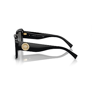 Versace Woman Sunglasses Black Frame, Dark Grey Lenses, 54MM