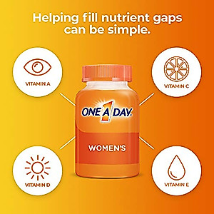 One A Day Women’s Multivitamin Gummies, Multivitamin For Women with Vitamin A, C, D, E and Zinc for Immune Health Support*, Calcium & more, 170 count