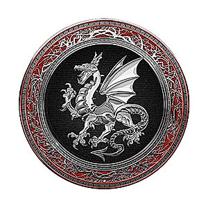 Viking Dragon Silver Chinese Dragons Mythology Fantasy PopSockets PopGrip: Swappable Grip for Phones & Tablets