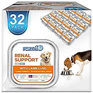 Forza10 Wet Dog Food Kidney RENAL ACTIWET, 3.5oz, Kidney Dog Food Wet, Renal Dog Food Lamb Flavor, Dog Renal Support Canned Dog Food (32 Pack)