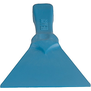 Remco - A Vikan Company 6963 Blue Polypropylene High-Temp Hand Scraper, Injection Molded Blade, 9.7" L x 4.4" W, 1 Piece