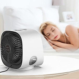 HJINGBIN Air Cooler Bedroom, 7 Color Led USB Mini Portable Air Conditioner, Professional Sturdy Air Con Portable Unit Suitable for Home and Office