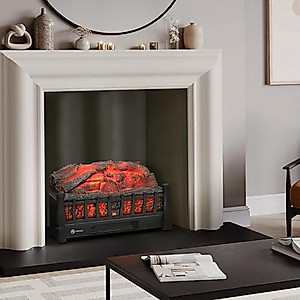 Magshion 20-Inch 1500W Electric Faux Log Fireplace Insert Heater with Fan and Remote Control