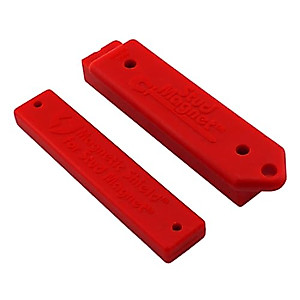 Master Magnetics 07612 Magnetic Stud Finder with Shield, Drywall Screw and Nail Locator, Red