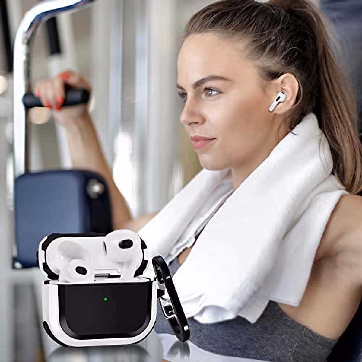 Cool Airpods 3rd Generation Case, Airpods Pro 3rd Generation Case Hard Shockproof Cover for Men Women, CAGOS Compatible with Apple Airpod Wireless 3rd Gen Cases 2021, White