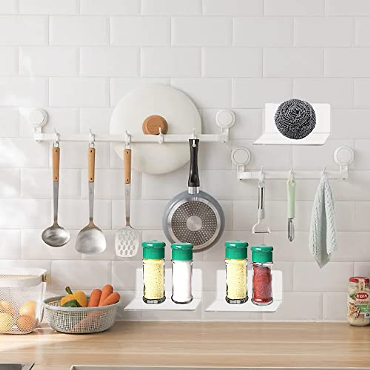 Acrylic Small Adhesive Wall Shelves, 3-Ledges Small Floating Shelf, 4-Inch Floating Shelves Pop Shelves Hanging Display 1256 0