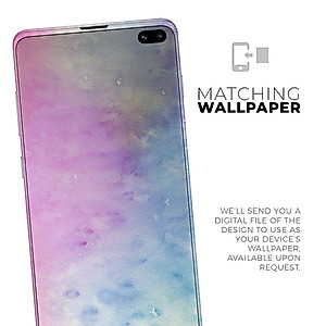 DesignSkinz Mixed Pink 4423 Absorbed Watercolor Texture Protective Vinyl Decal Wrap Skin Cover Compatible with The Samsung Galaxy S20 (Screen Trim & Back Glass Skin)