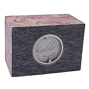 Wild Rose Classic Cultured Marble Cremation Urn for Ashes, Pink, Red, Adult Sized Cremation Urn for Human Ashes, Ground Burial, Home Memorial and Funeral Cremation Urn