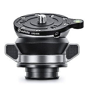 Leofoto LBQ-50S 50mm Leveling Base Half Ball Quick Adjust Leveler Head for Mr Q Ideal for LQ-284C