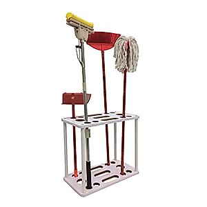 FixtureDisplays® Long Handle Tool Organizer Garage Garden Tool Storage Rack 10018