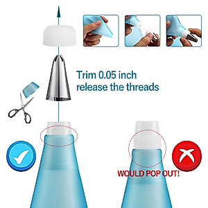 Kasmoire 70 Pcs Cake&Cupcake Decorating Supplies Tips kit-48 Numbered Piping Tips & 6 Reusable Pastry bag with Pattern Chart - Flower Nail, Icing Spatula,Cleaning Brush, 6 Couplers & Icing Bag Ties