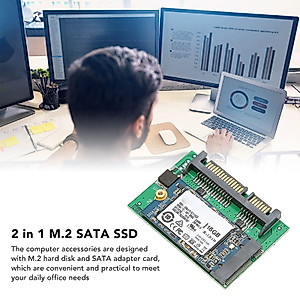 SATA Adapter Card M.2SSD, M.2 Hard Drive Performance, 2 in 1 High Capacity Computer Accessories, Plug and Play(16GB)