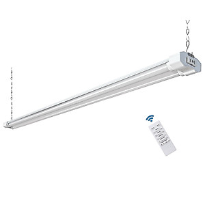 4 Ft. 40w Motion Sensor Led Shop Light with Remote Control 4ft White Bulbs Included