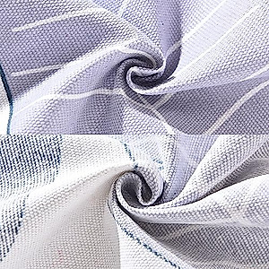 ARBINSON 2 Pack Floral Apron for Women with Pockets, Adjustable Cotton Chef Aprons for Kitchen, Cooking, BBQ & Grill (Teal/Fruits)