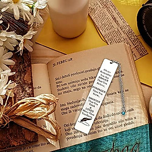 Metal Stainless Steel Bookmark Inspirational Lettering Bookmark Inspirational Book Markers for Women Religious Bible Bookmark Bible Journaling Supplies Christian Gifts