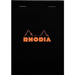 Pack of 3 Rhodia Top Staplebound No. 13 Graph Notepad (4 X 6) Orange, Black and White