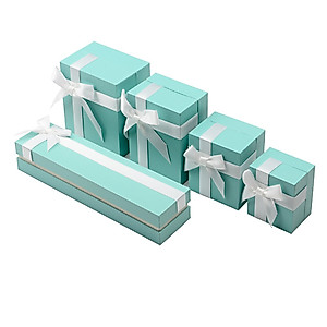 Oirlv Vintage Velvet Bracelet Gift Box Jewelry Bangle Gift Box with Ribbon for Wedding, Engagement, Proposal, Birthday and Anniversary