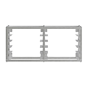 AmGood Wall Mounted Sheet/Bun Pan Rack - 40" x 13" x 18". Fits 10 Half Size Pans. NSF