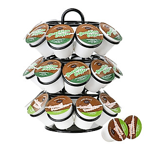 Keurig Pod Holder, K Cup Holder, K Cup Organizer, ZECENN Coffee Pod Carousel for Keurig Pods, Coffee Pods Storage Rack Compatible with k-cup Pods - Holds 35 Keurig Pods, No Assembly Required