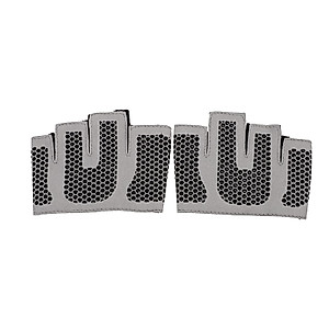 Healifty 2Pcs Yoga Gloves Barehand Gloves Non- Slip Fitness Gloves Exercise Gloves Minimalist Half Gloves Exercise Fitness Accessories (Black)