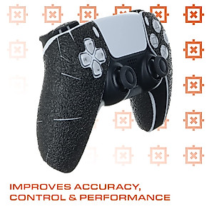 TALON Gaming Grips: GamLokR Collection – Rubber Controller Grip fCompatible with Playstation 5 Controllers (Controller Not Included) – Non-Slip PS5 Gamer Grip for Sweaty Hands – Adhesive Grip Skin