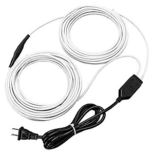 Soil Heating Cable, 49 ft Electric Soil Warming Cable for Garden, Soil, Cold Frame, Keep Soil Warm