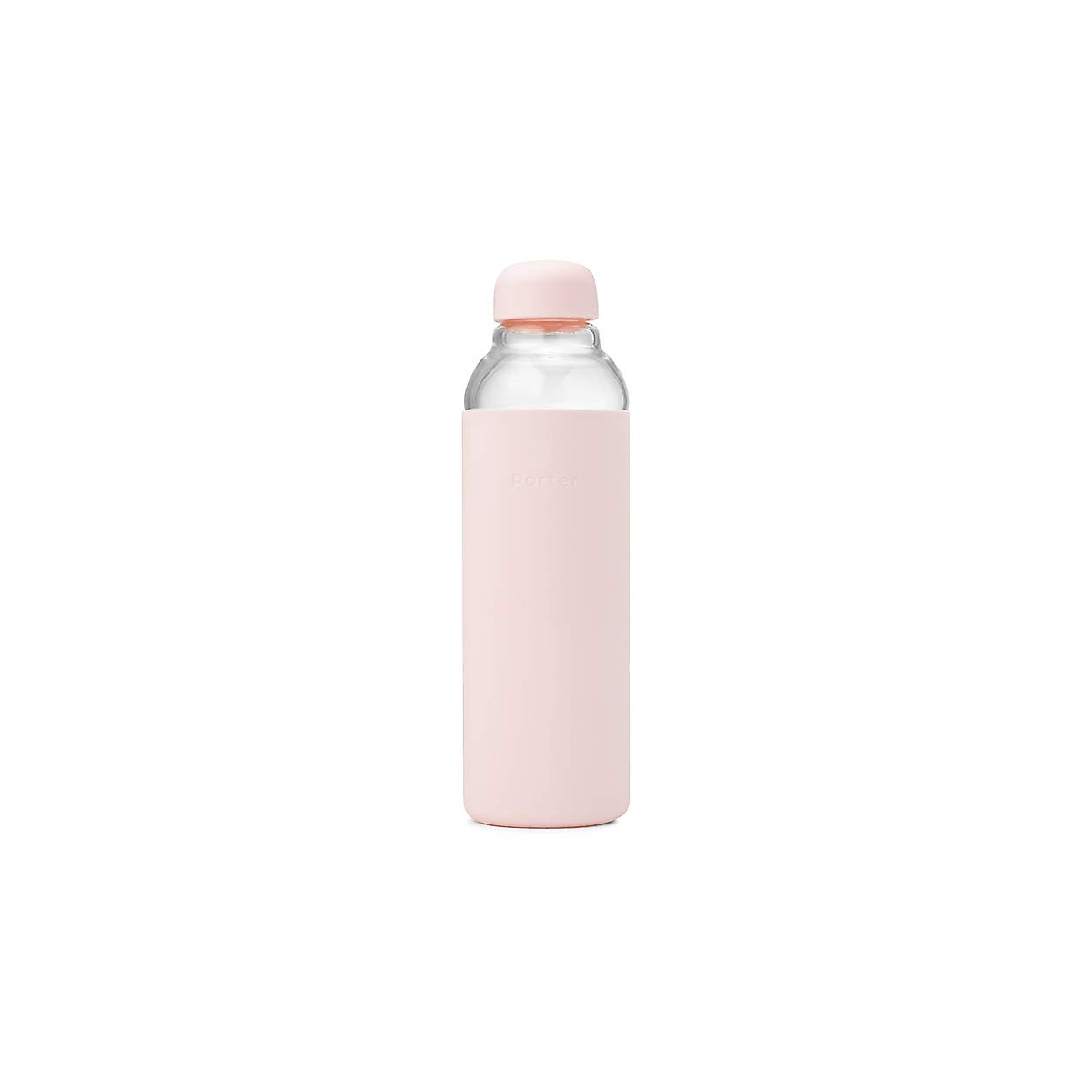 W&P Porter Silicone Sleeve Bundle Collection - Water Bottle, Plastic Bowl, and Utensil Set - BPA-Free Plastic, Dishwasher Safe, Portable, Travel Set (Blush)