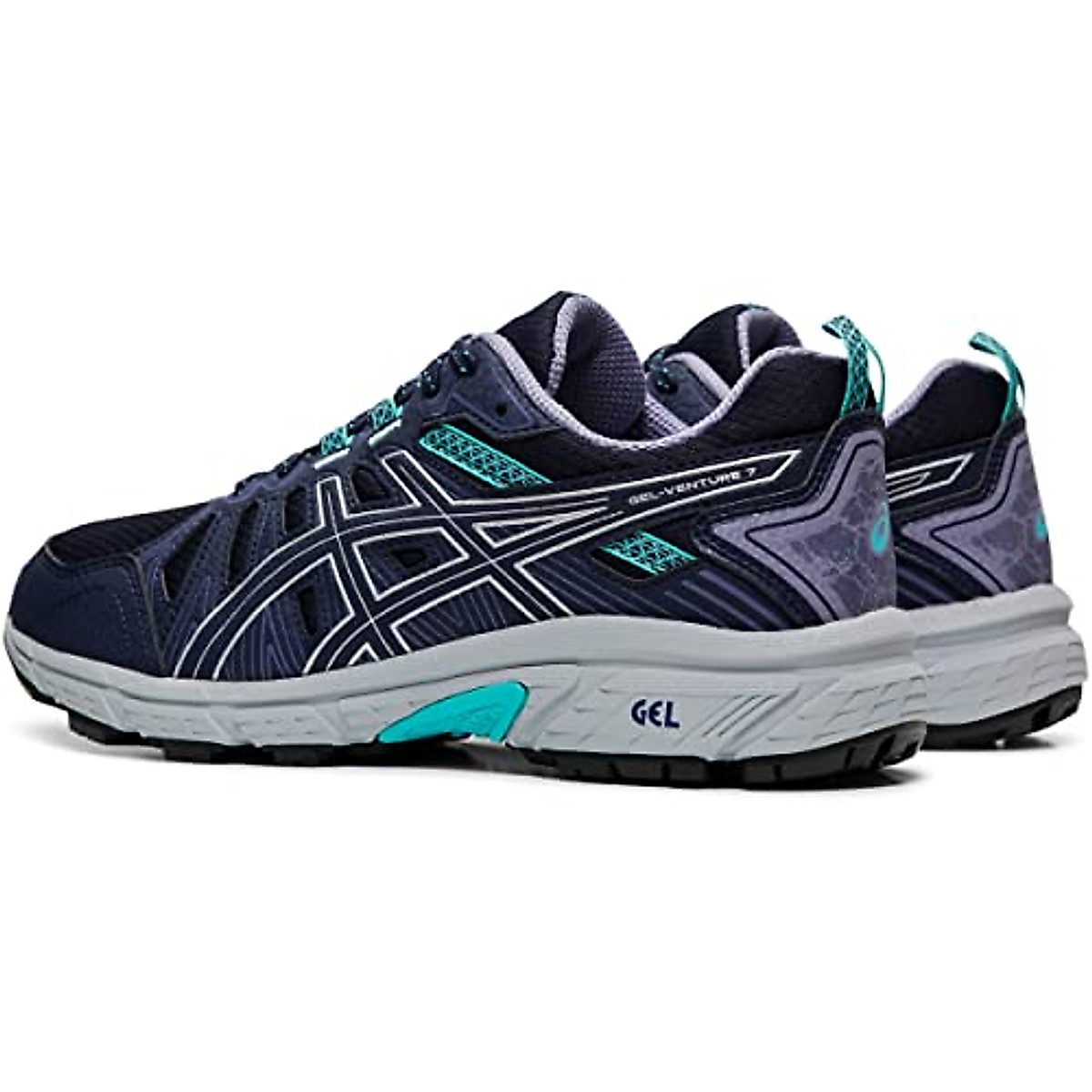 ASICS Women's Gel-Venture 7 Running Shoes, 7, Black/Silver