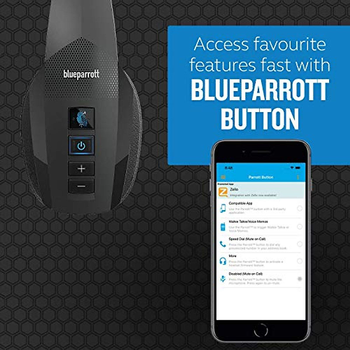 BlueParrott B450-XT Noise Cancelling Bluetooth Headset – Updated Design with Industry Leading Sound, Long Wireless Range, Up to 24 Hours of Talk Time, IP54-Rated - (Renewed)