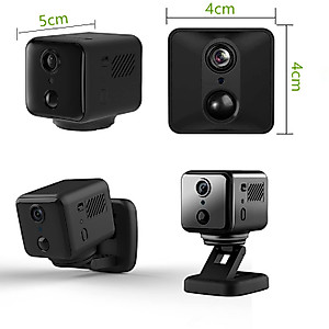Mini Hidden Camera - Spy Camera PTZ 360° Rotate Left/Right - WiFi HD 1080P Camera PIR 50-Days Standby/Low Power Consumption Motion Detection Video Recorder Night Vision Security Small Cam
